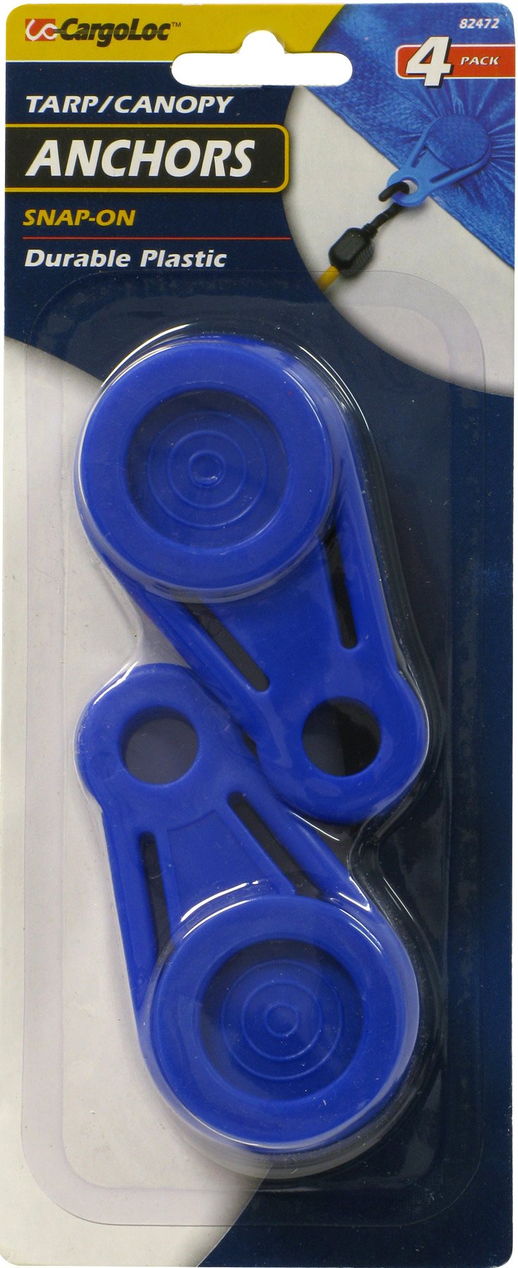 Snapklik.com : CargoLoc 82472 4 Pc. Tarp Anchors - Snap On