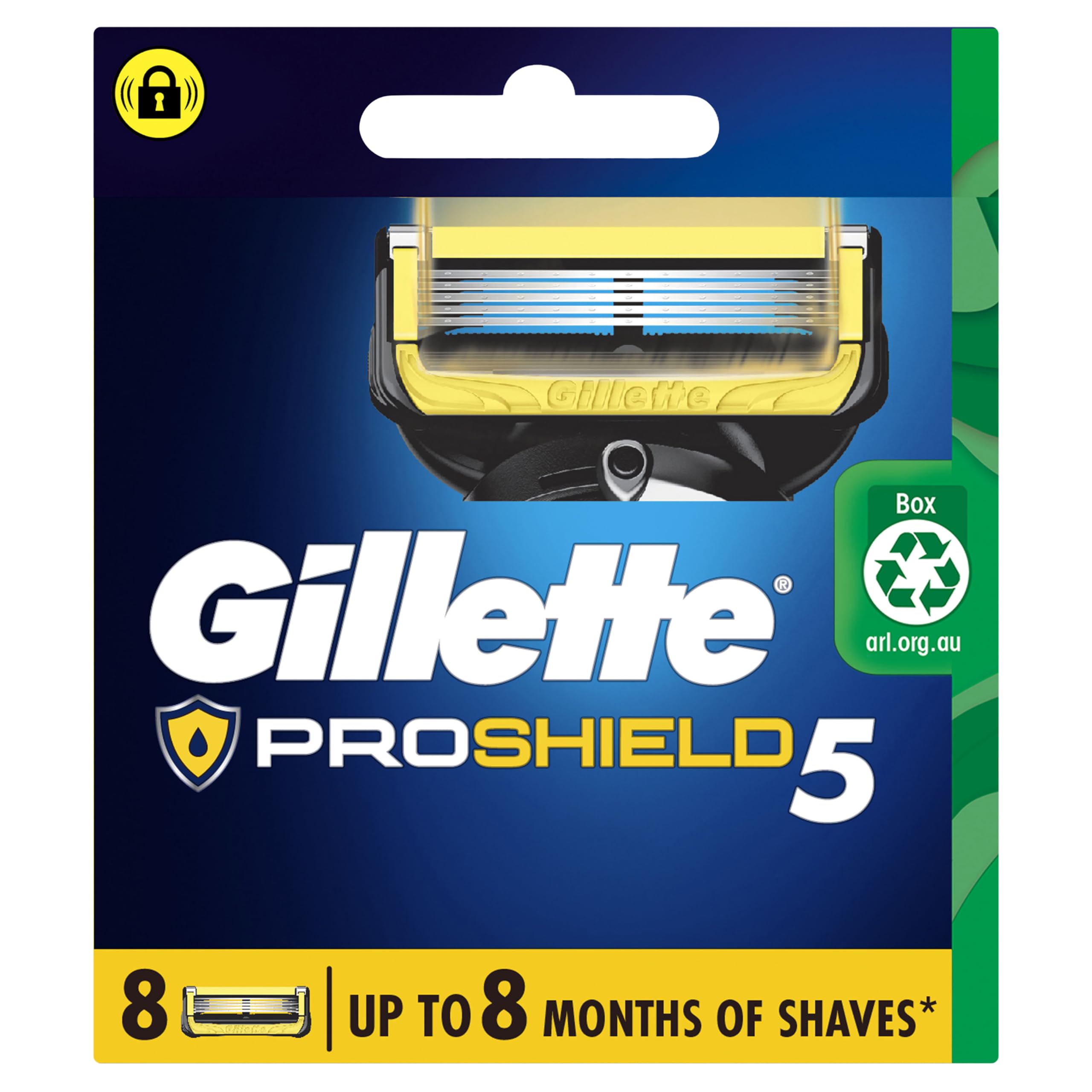 Gillette Fusion ProShield Razor Blades, 8 Count : Amazon.com.au: Health ...
