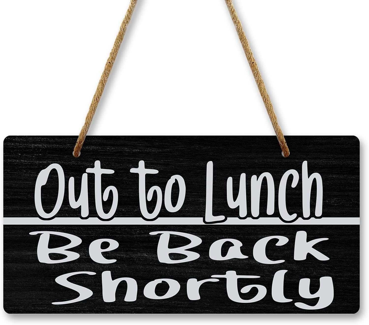 Amazon.com: Lunch Break Sign Out to Lunch Sign Door Hanger Sign Office ...