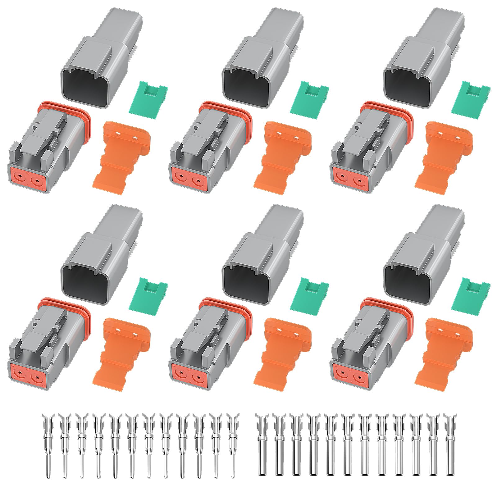 Snapklik.com : Joinfworld 2 Pin Connector Deutsch DT Waterproof ...