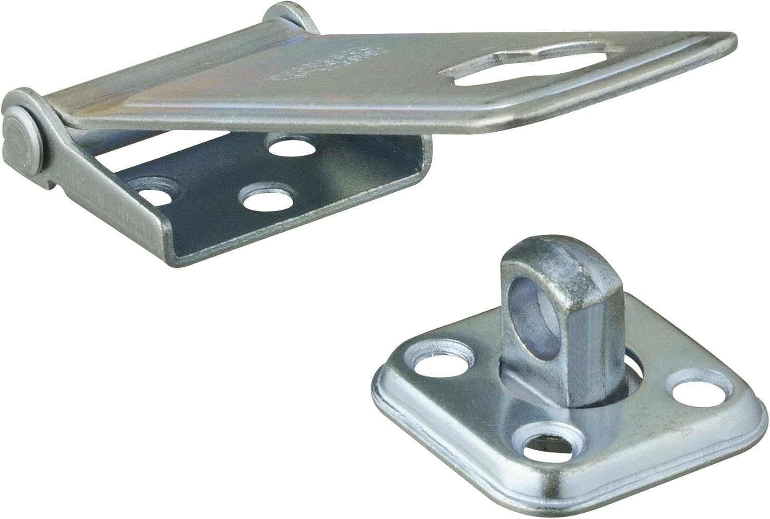 Stanley Hardware 4-1/2-Inch Latching Post Safety Hasp, Zinc Plated ...
