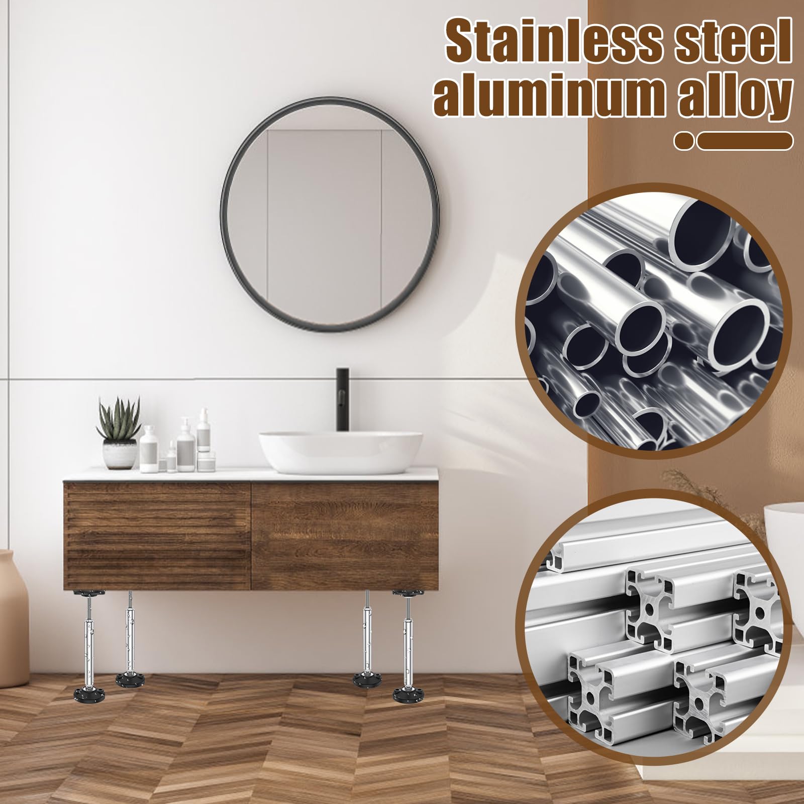 Telescoping Support 2Pcs Cabinet Jack Support Pole, 50‑115cm Adjustable ...