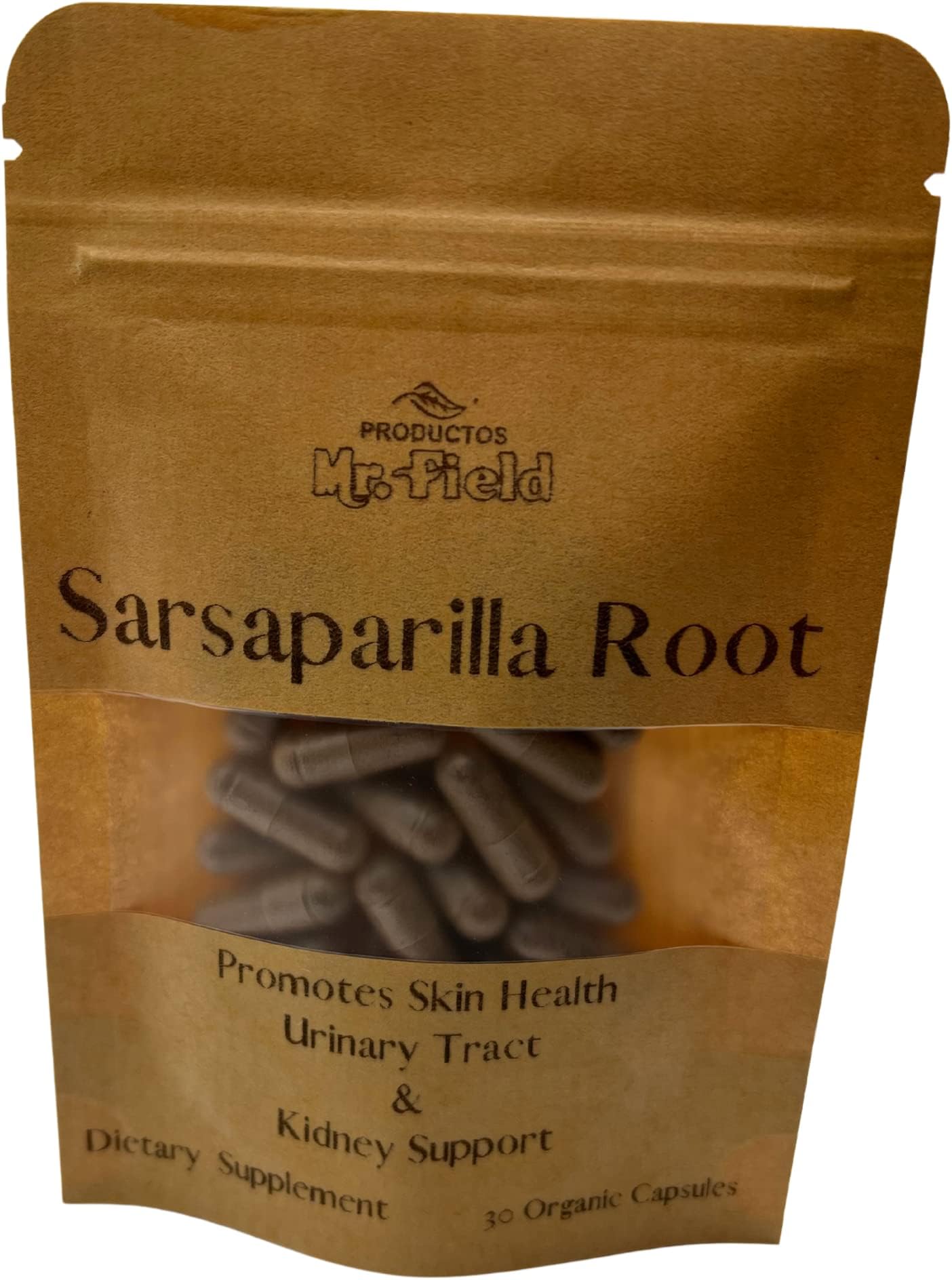 Amazon.com: PRODUCTOS MR. FIELD Sarsaparilla Root Capsules 500 mg ...