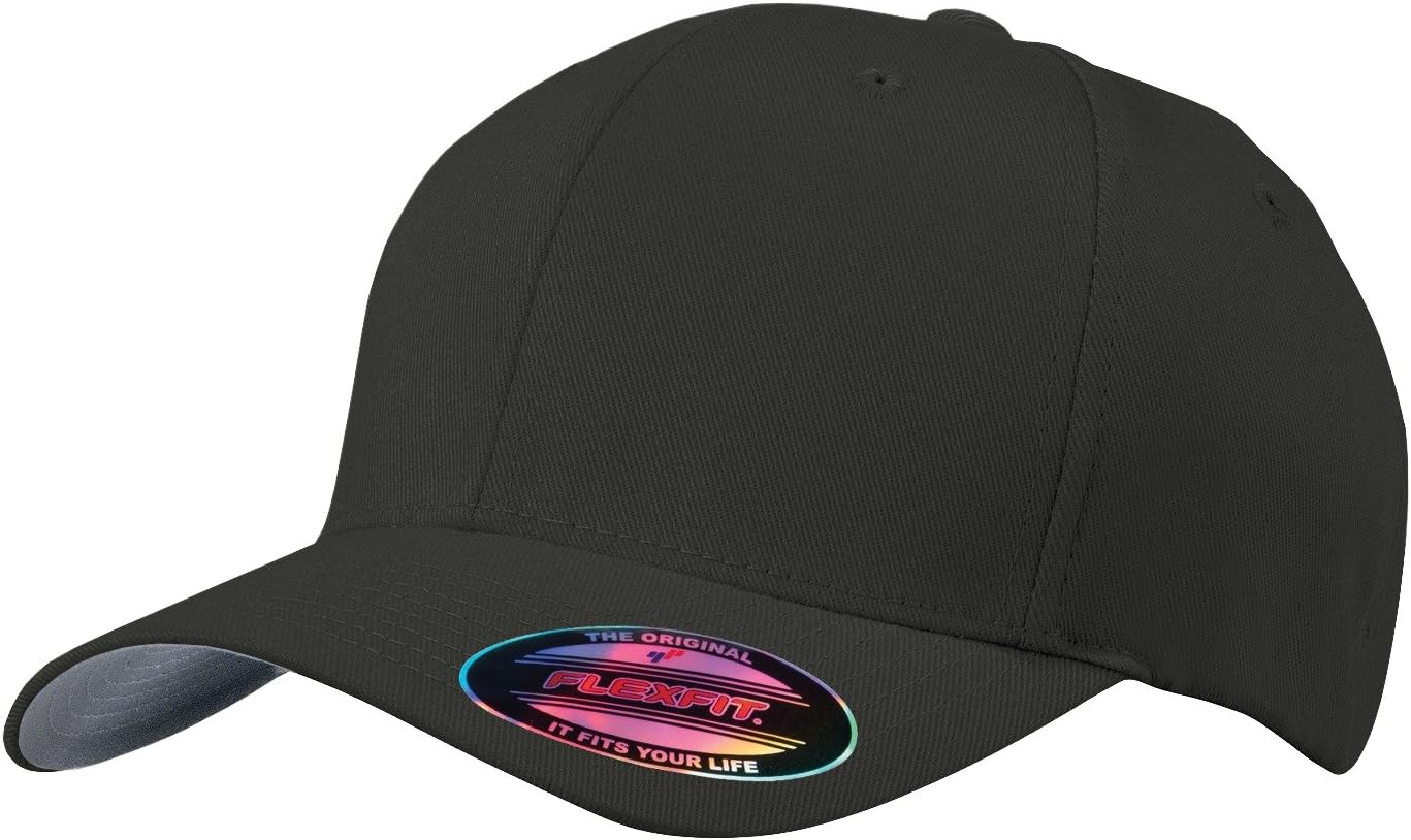 TOP HEADWEAR Flex Fit Baseball Cap - Black - Small/Medium at Amazon Men ...