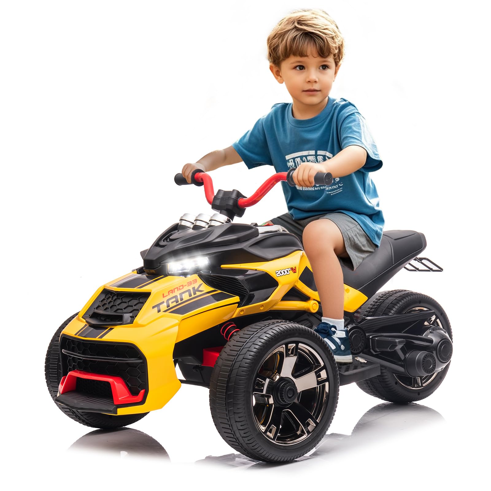 Amazon.com: Acnico 24V Kids Ride On ATV, 3 Wheeler Electric Vehicle ...