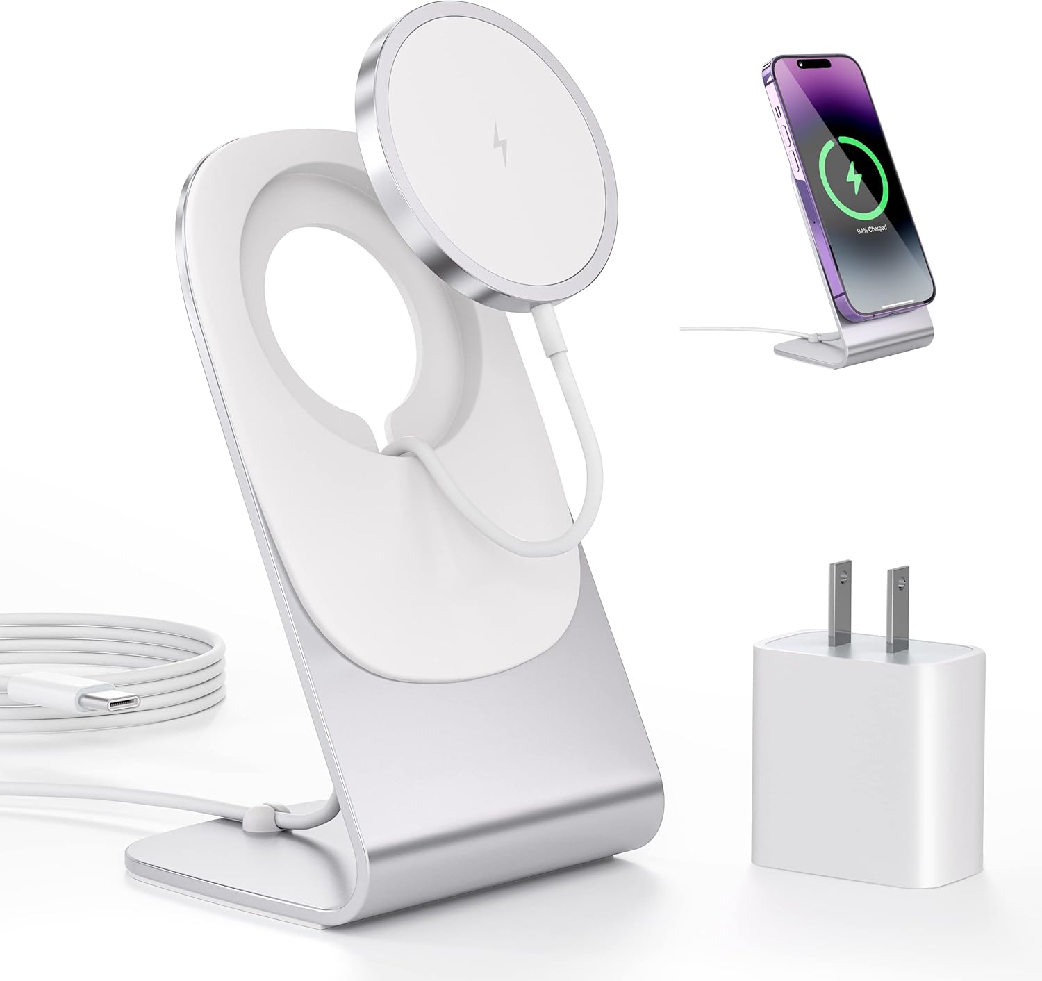 Amazon.com: Magnetic Wireless Charger Mag-Safe Charger for iPhone 14 13 ...