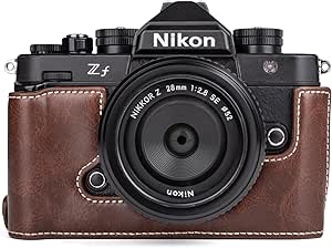 Amazon.com: MUZIRI KINOKOO Nikon Z f Zf Case, PU Leather Protective ...