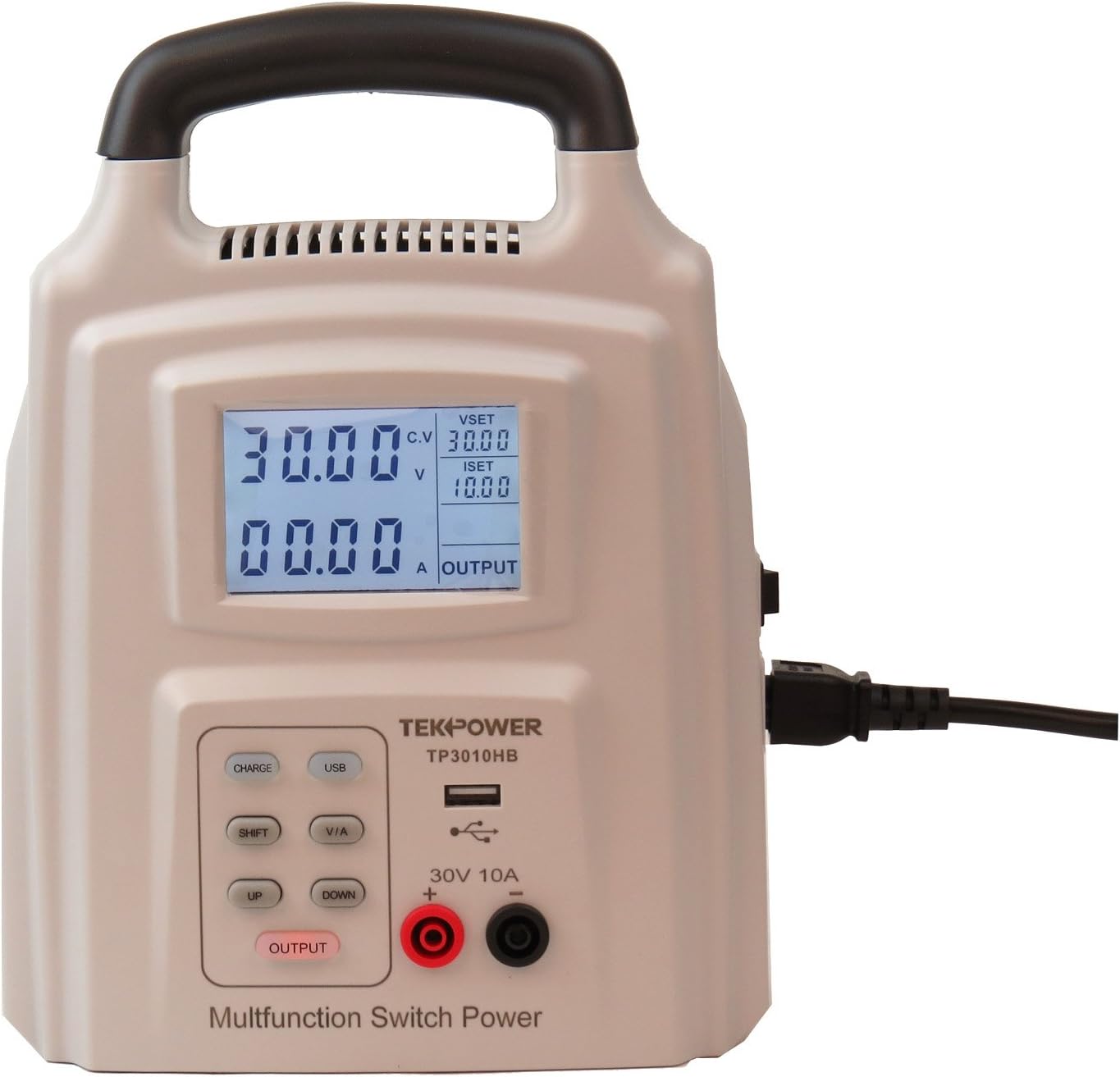 Amazon.com: Tekpower TP3010HB 2-in-1 Adjustable Switching DC 30V/10A ...