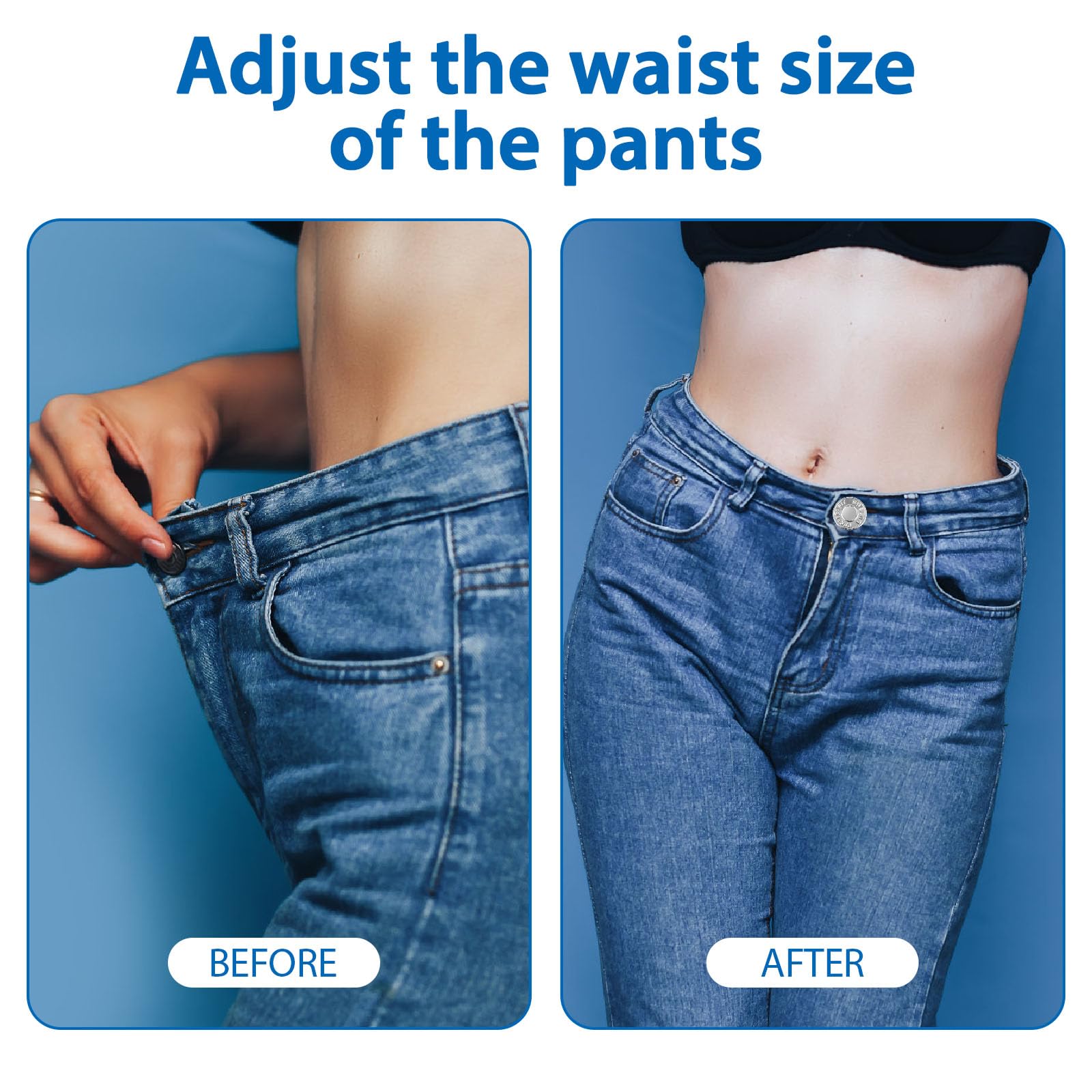 Snapklik.com : Jeffdad 10pcs Pant Waist Tightener, Detachable Jean ...