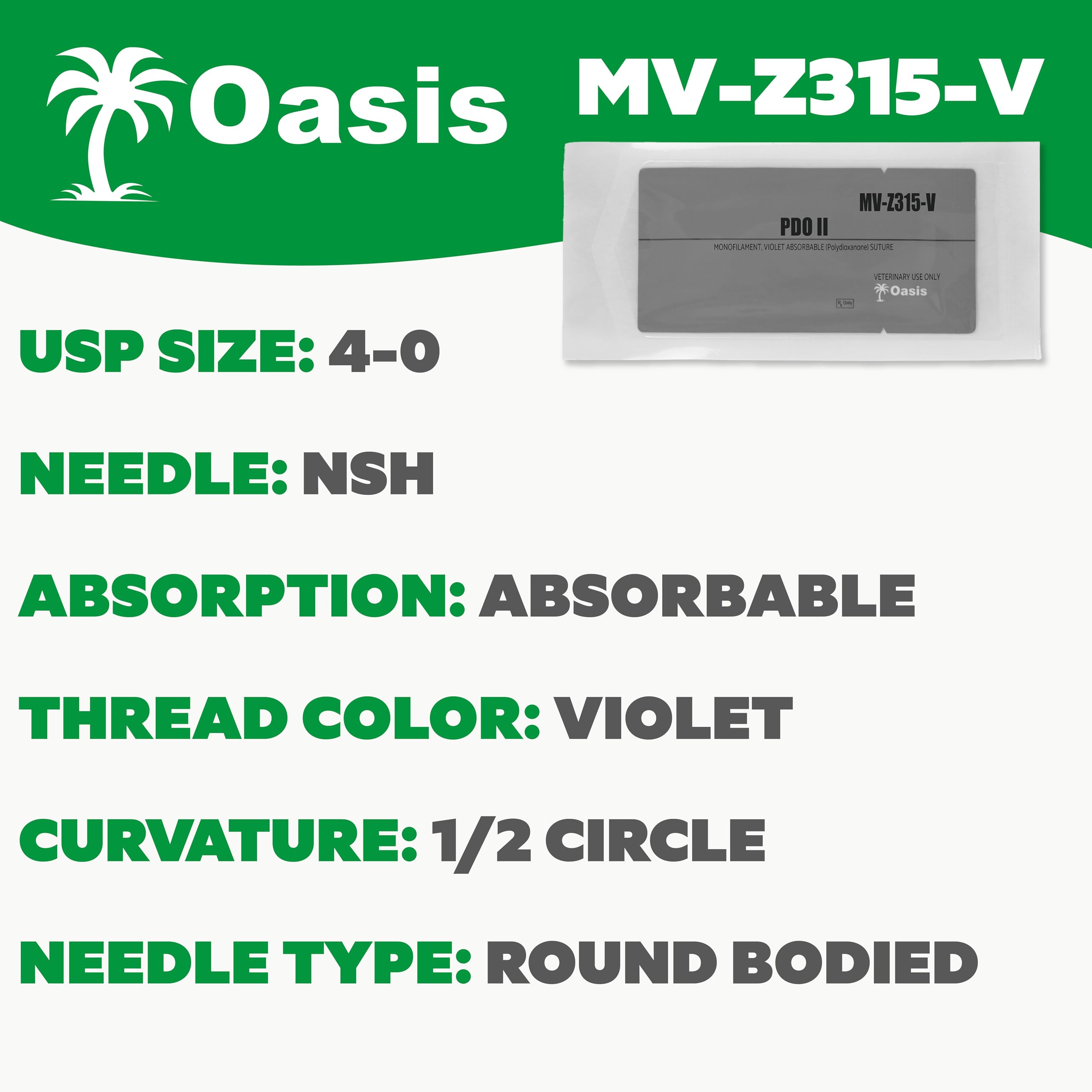 Surgical Sutures With Needle Polypropylene Sutures - Corza Medical Pdo ...