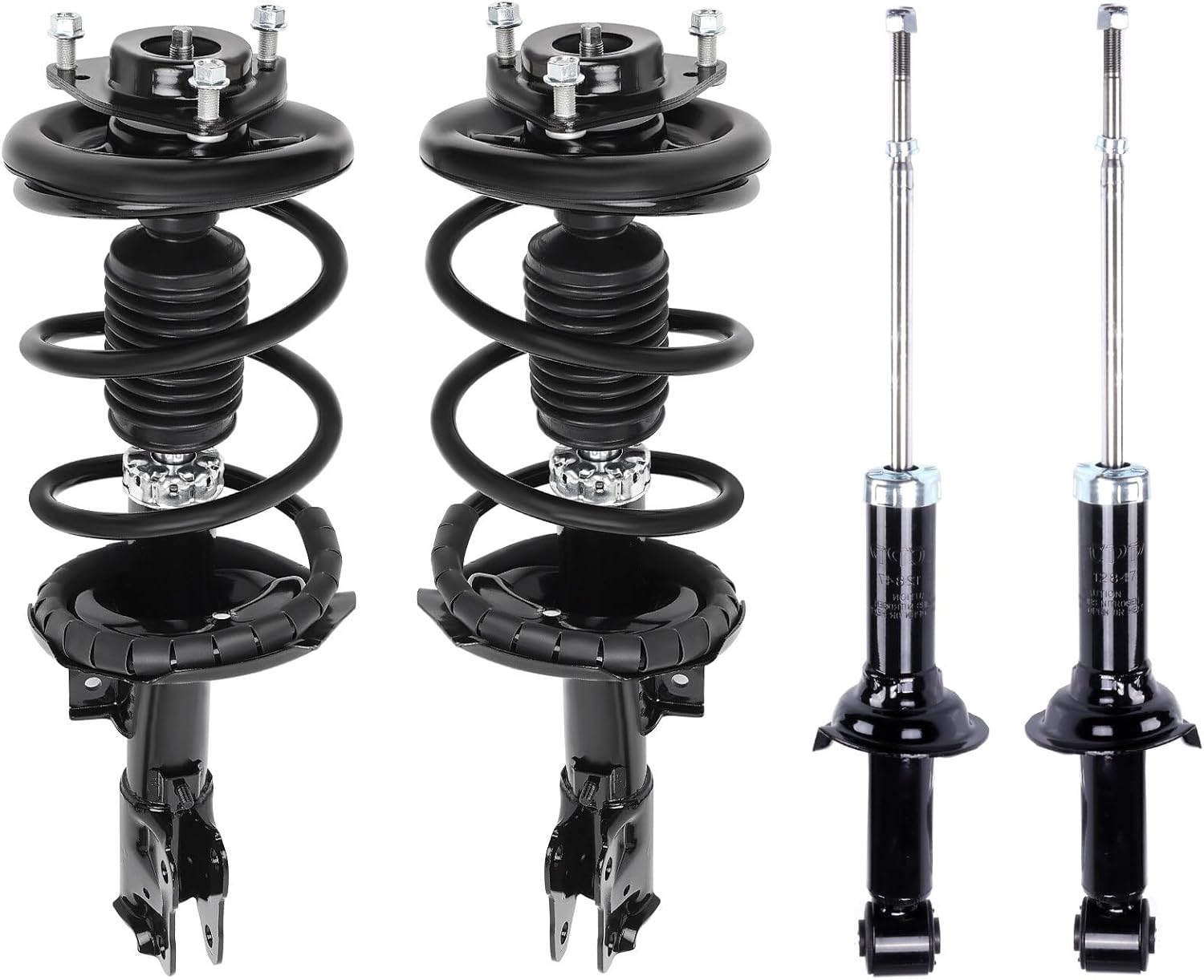 Amazon.com: SCITOO Front Complete Struts Spring Assembly Rear Shocks ...