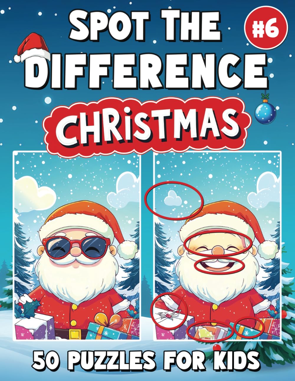 Spot the Difference Christmas Book for Kids: Christmas Activity Book ...