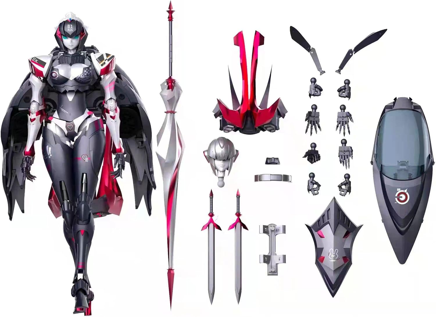 Amazon.com: YSBRING Big Firebird EX-01PLUS 1/19 Scale Deformation Toy ...