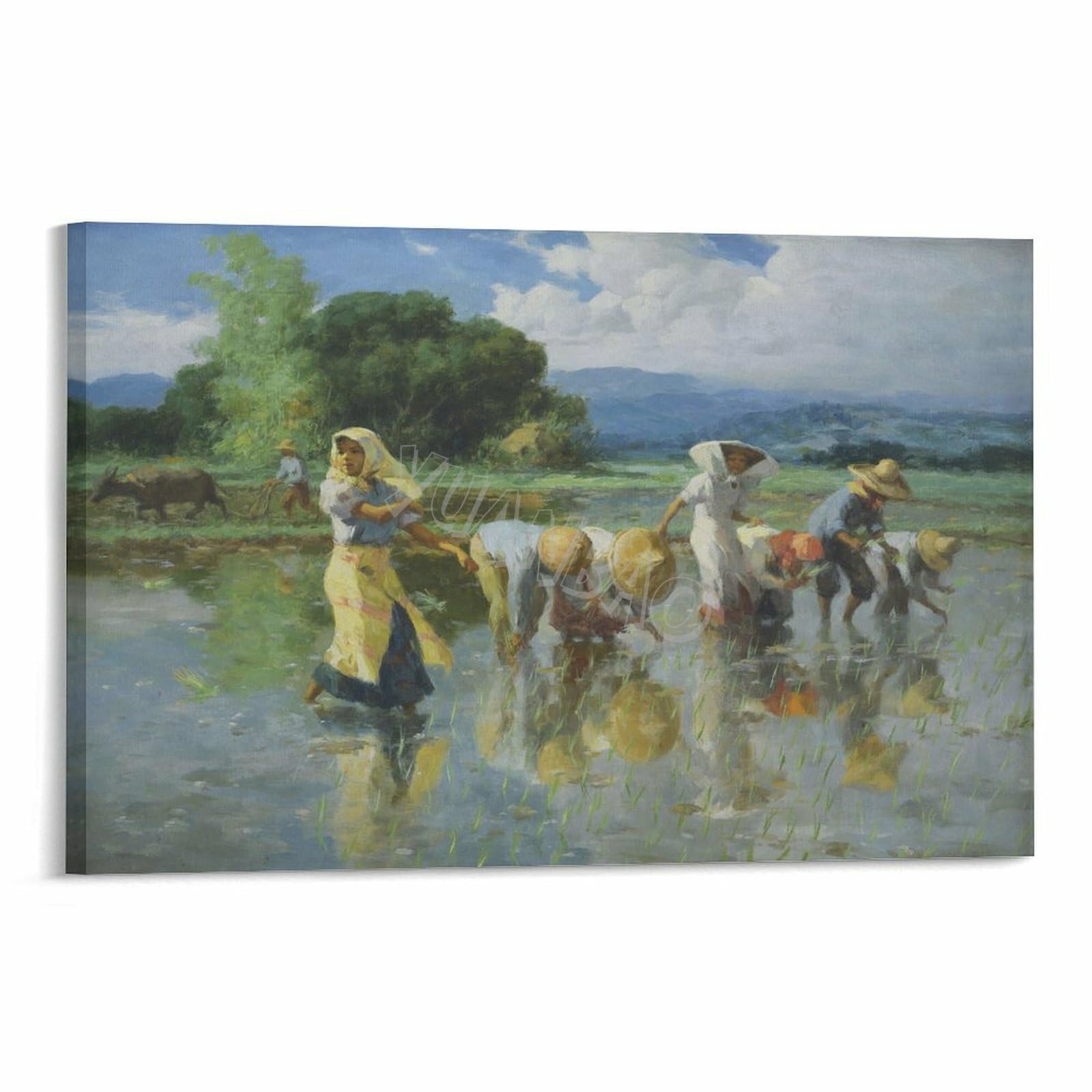Rice Planting By Fernando Amorsolo