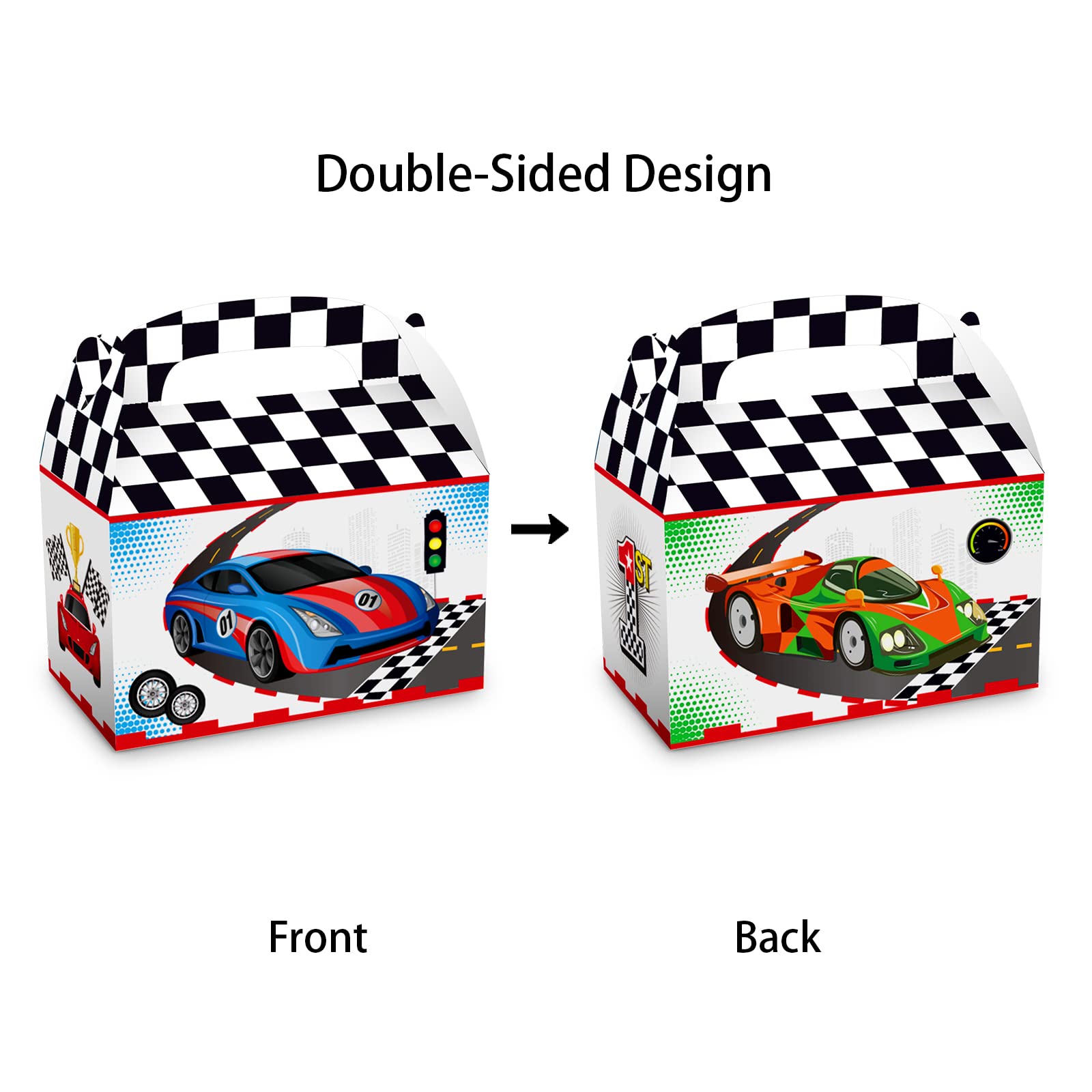 Snapklik.com : NA 12 Packs Racing Treat Boxes Cars Party Box Racing ...