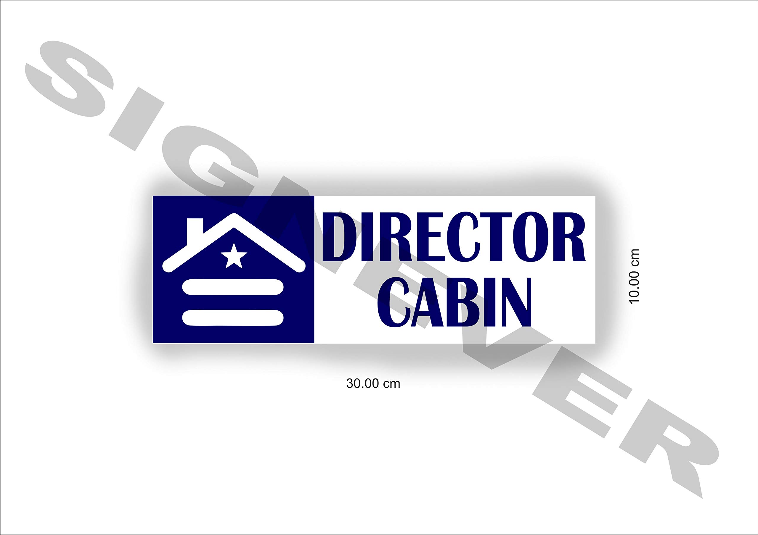 Buy SIGN EVER Director Cabin Sign Boards Stylish Blue Colored For Bank ...