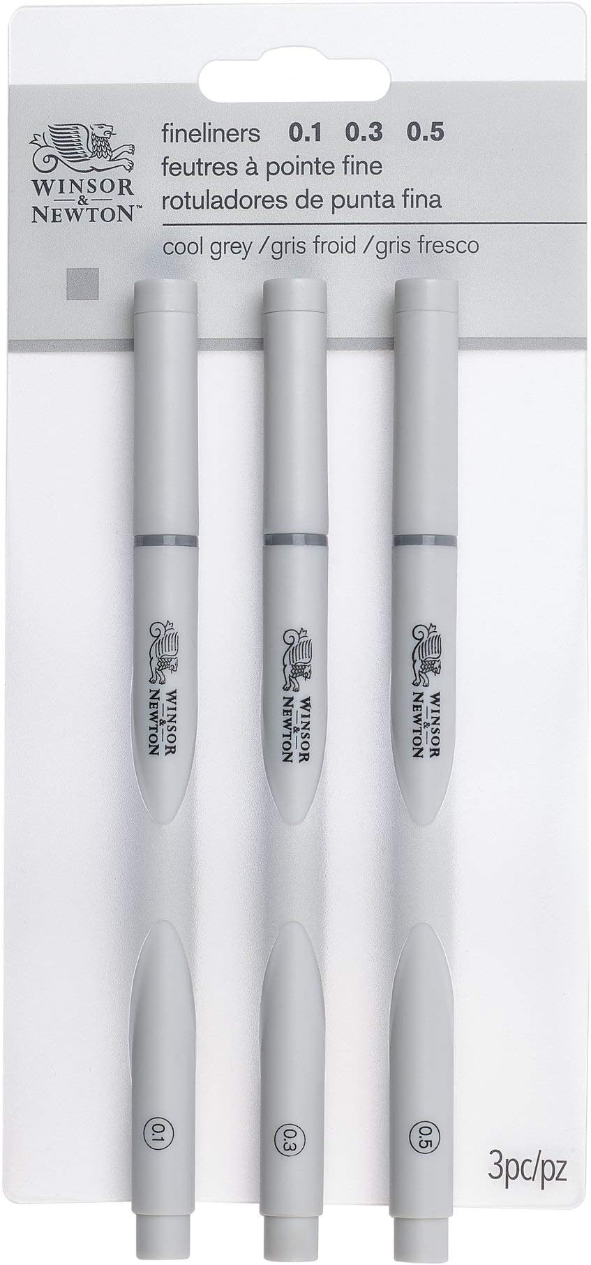 Uni Pin Fineliner Zeichenstift, Skizzier-Set, Grautöne, 0,1 / 0,5 mm, 6 ...