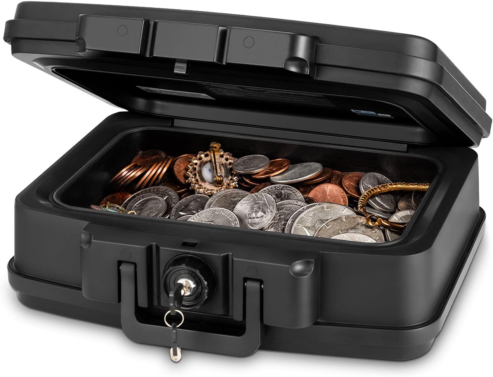 SentrySafe Fireproof Safe Box with Key Lock, Chest Safe with Carrying ...