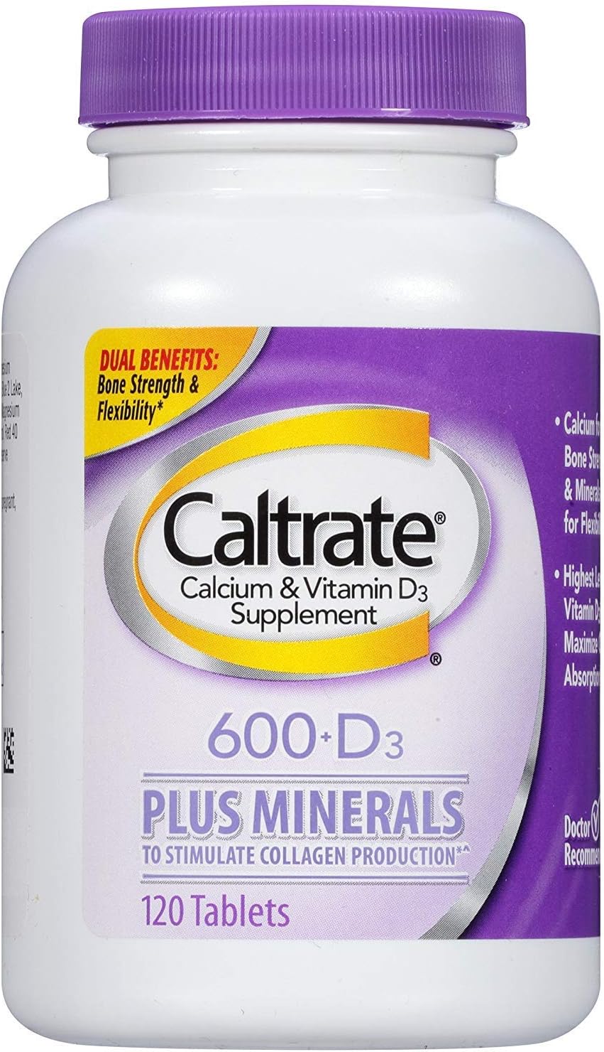 Amazon.com: Kirkland Signature Calcium 600 mg. with Vitamin D3, 500 ...