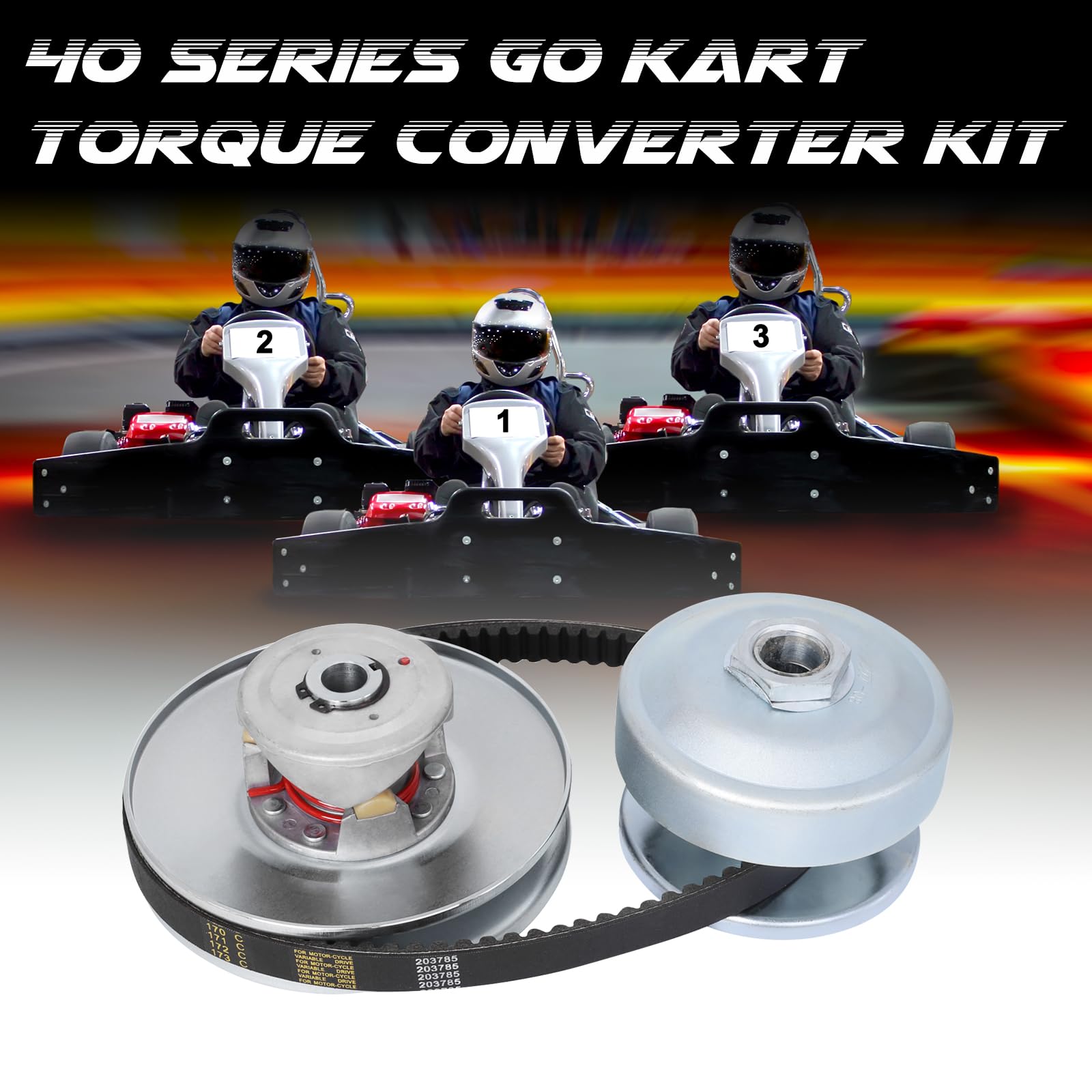 Snapklik.com : 40 Series 1" BORE GO Kart CVT Torque Converter Driver ...