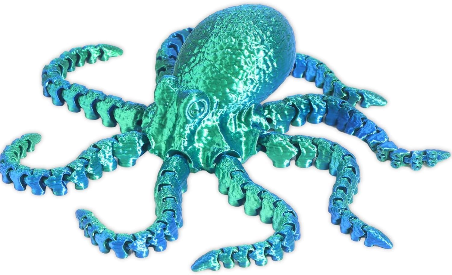 Amazon.com: SAMIQU 3D Printed Octopus,Articulated Lifelike Collectible ...