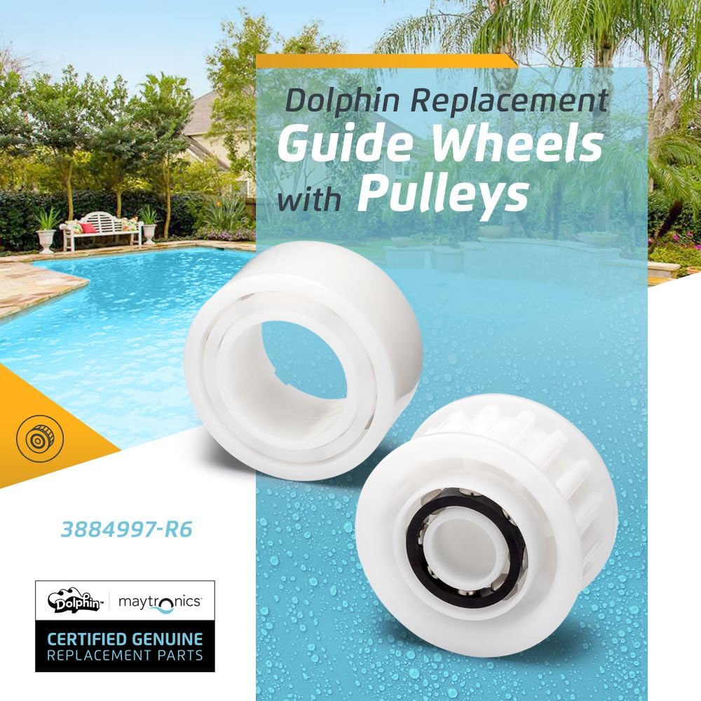 Snapklik.com : Dolphin Genuine Replacement Part Guide Wheels (4PK)