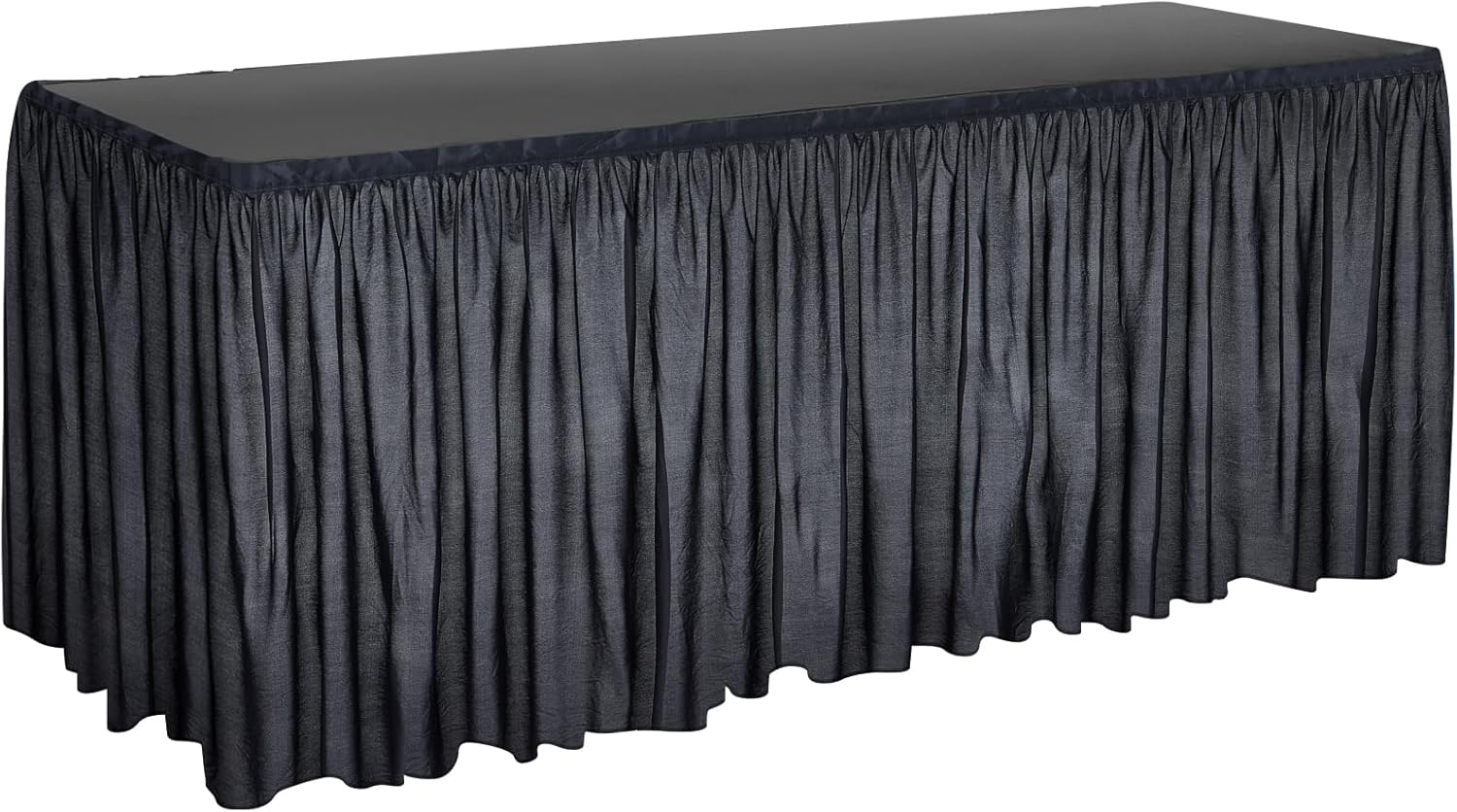 Amazon.com: Willinglong 16 ft x 28 Inch Black Stage Skirting Portable ...
