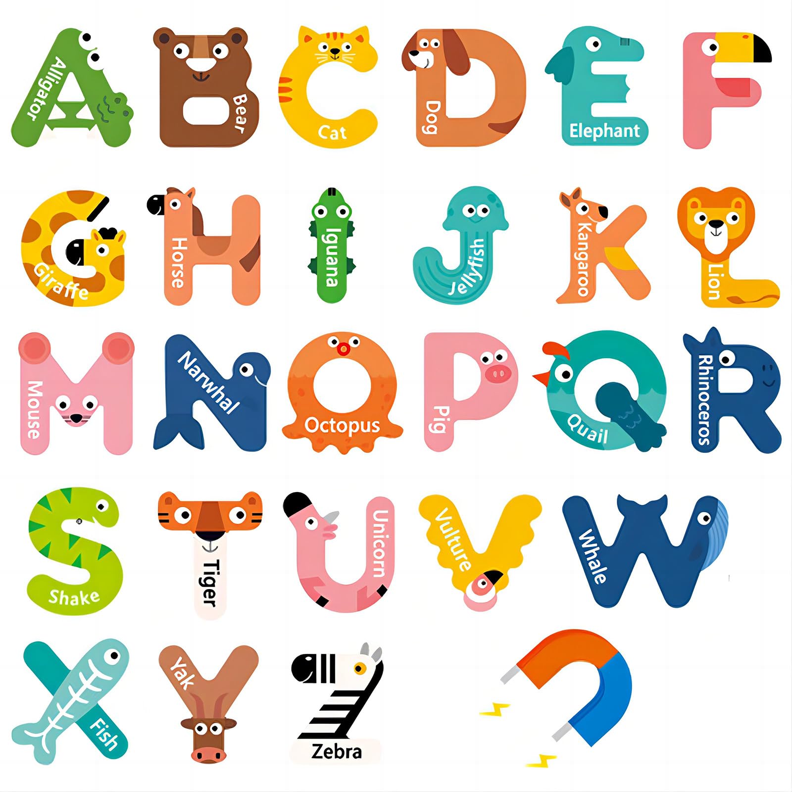Animal Alphabet Vector