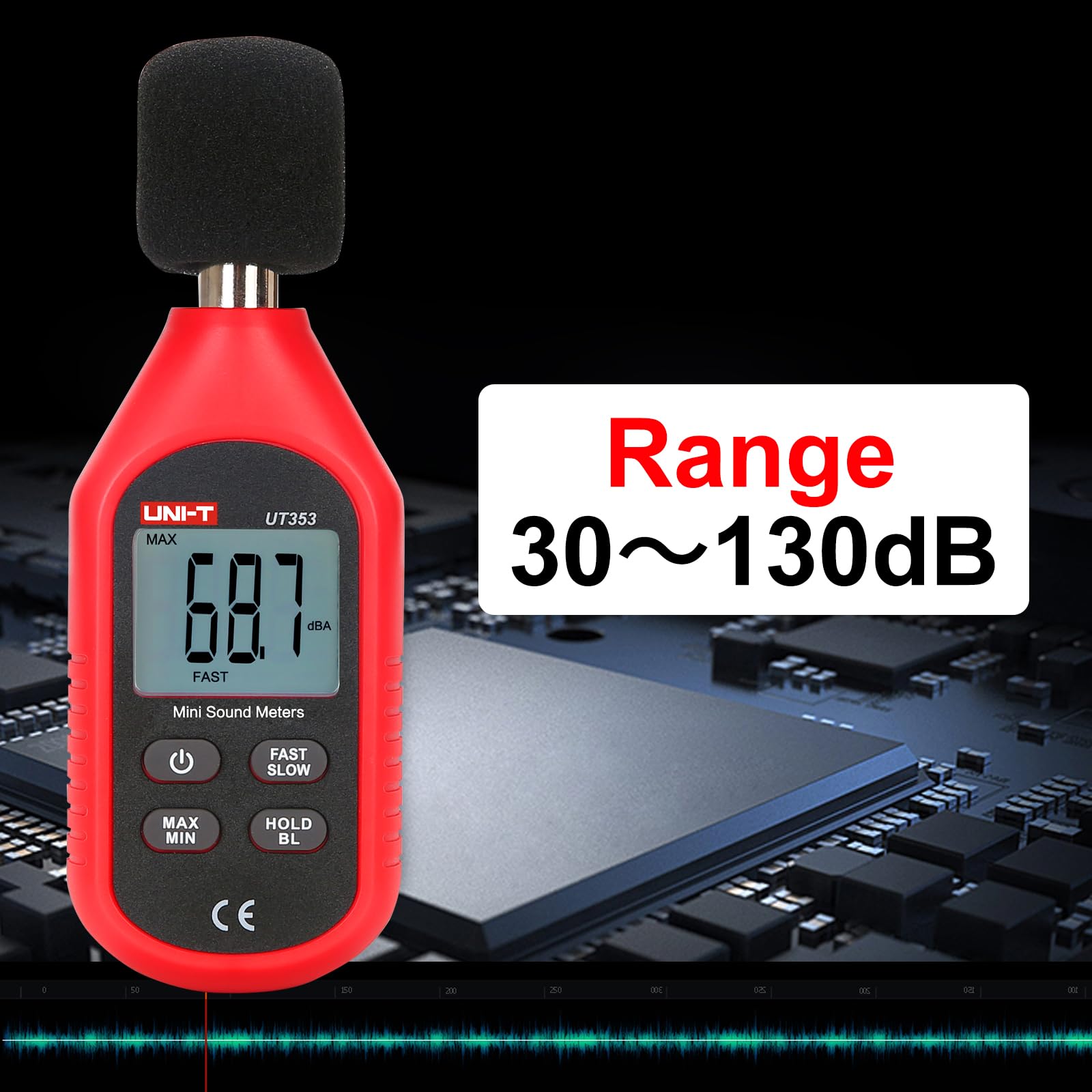 Snapklik.com : UT353 Mini Sound Level Meter Industrial/Home Noise Meter 30-130dB Decibel ...