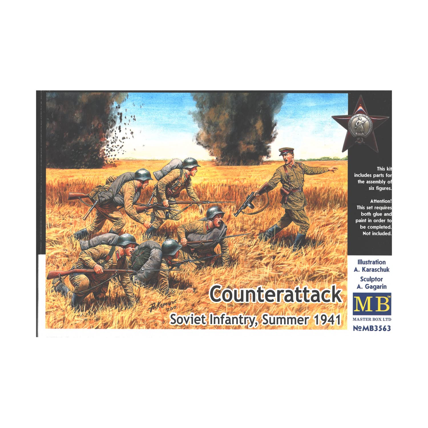 Amazon.com: Master Box Counterattack Soviet Infantry Summer 1941 (6 ...