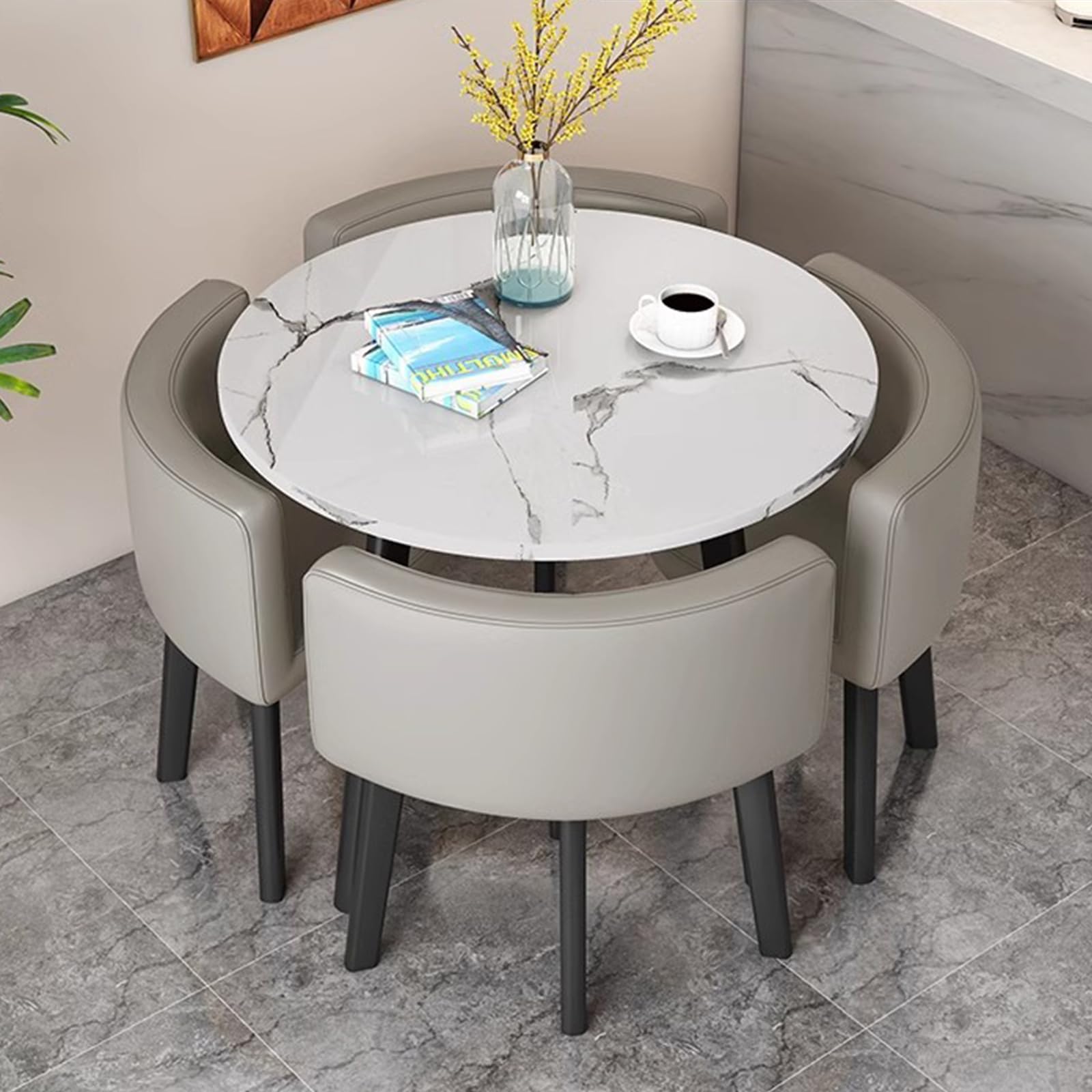Amazon.com: GRIPITHPY Office Reception Table and Chair Combination ...