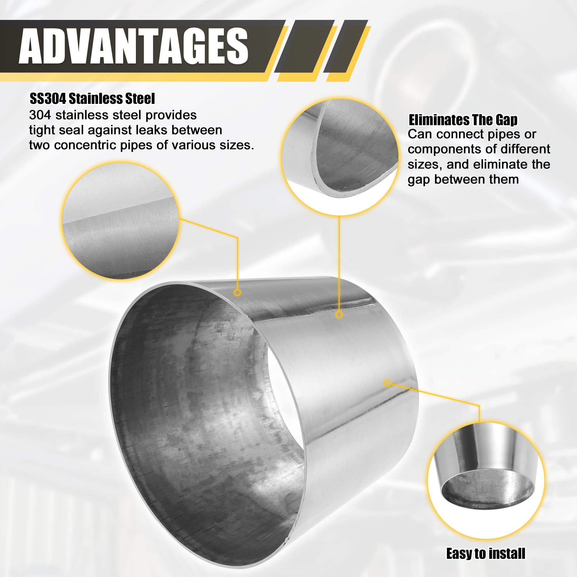Exhaust Cutout 4" OD-4.5" OD Mandrel Exhaust Bend Elbow Concentric ...