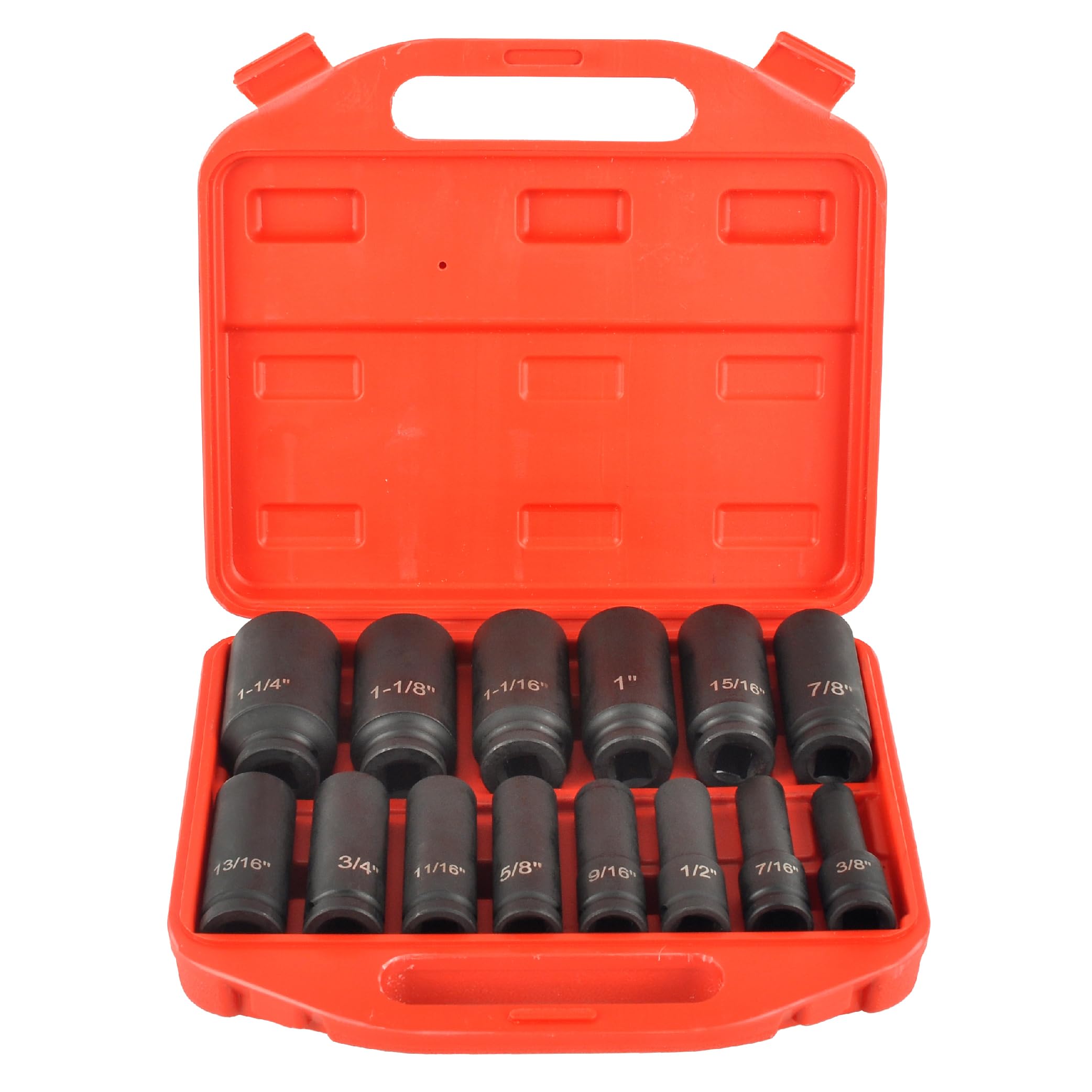 Snapklik.com : BATONECO 1/2 Drive 6 Point Deep Impact Socket Set 14 ...