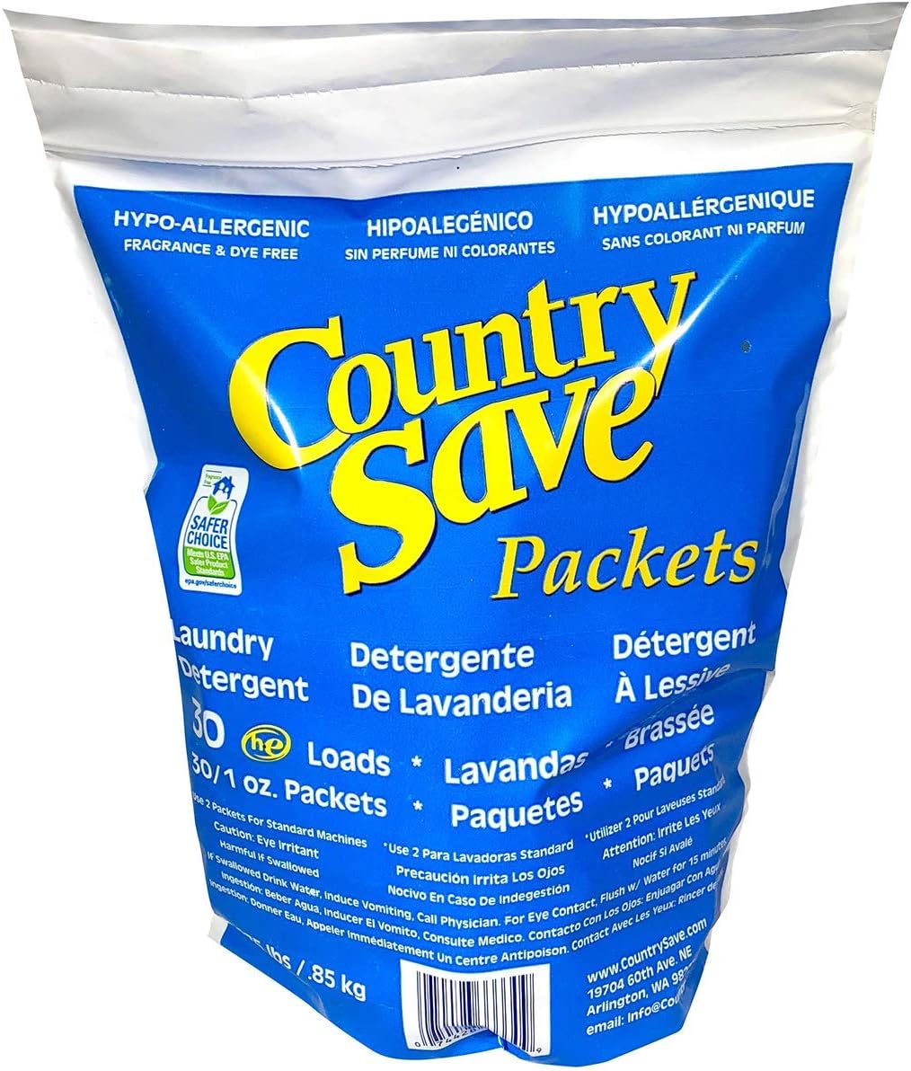 Amazon.com: Country Save Powdered Detergent Packets : Health & Household