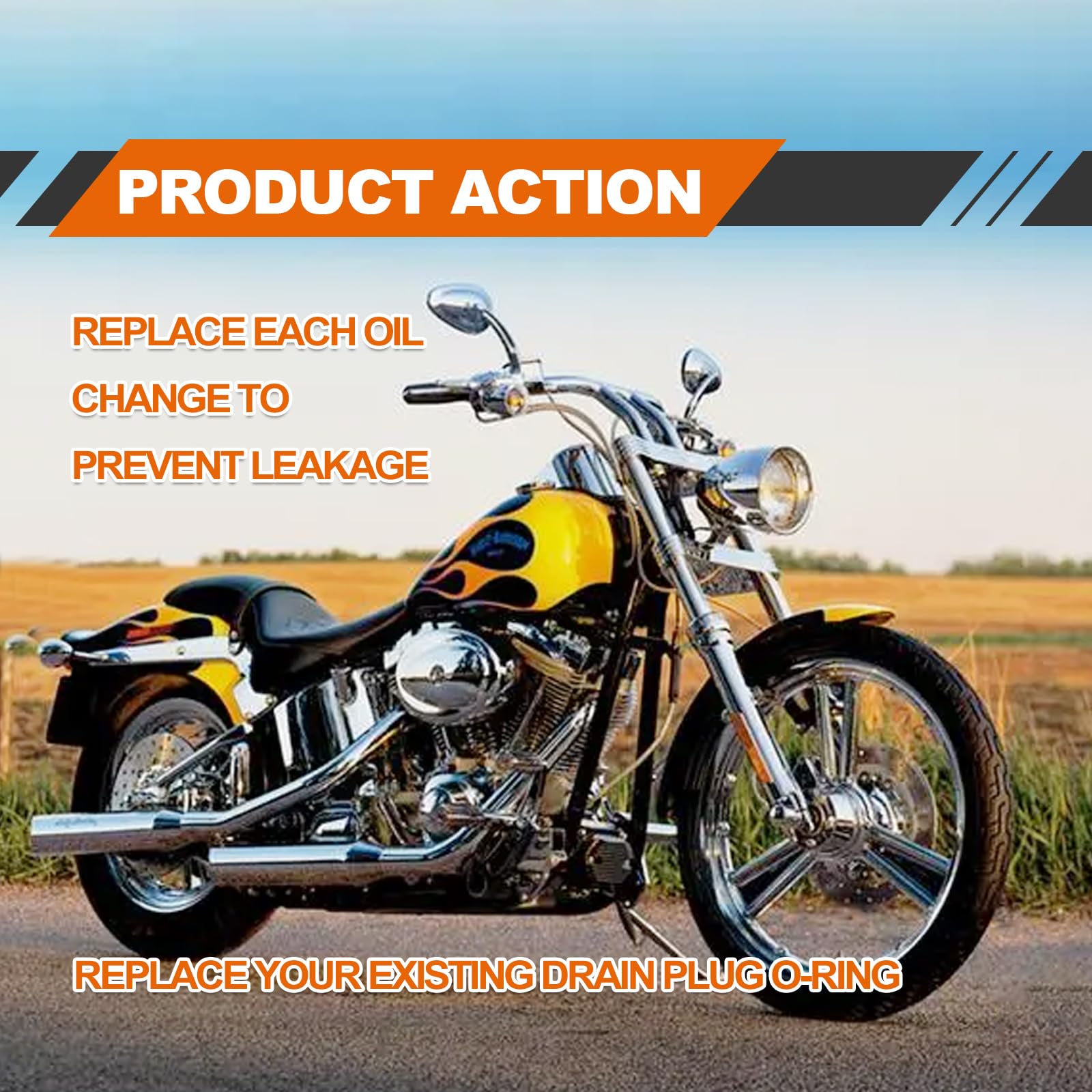 Snapklik.com : 50Pcs 11105 O-Ring Oil Drain Plug, Motorcycle Drain Plug ...