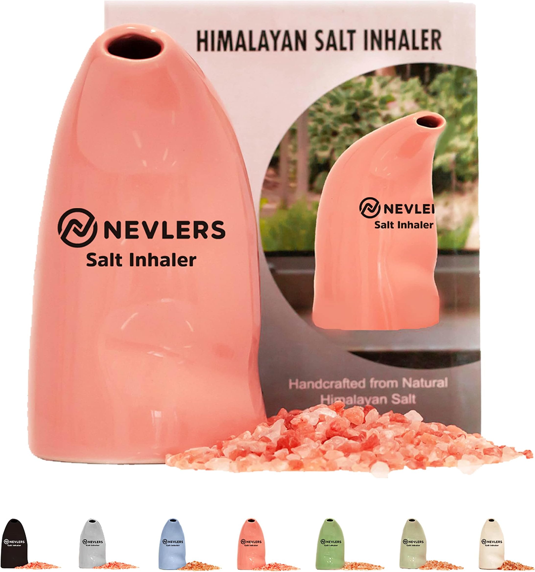 Amazon.com: 2 All Natural Himalayan Pink Salt Inhaler Nasal Mint ...