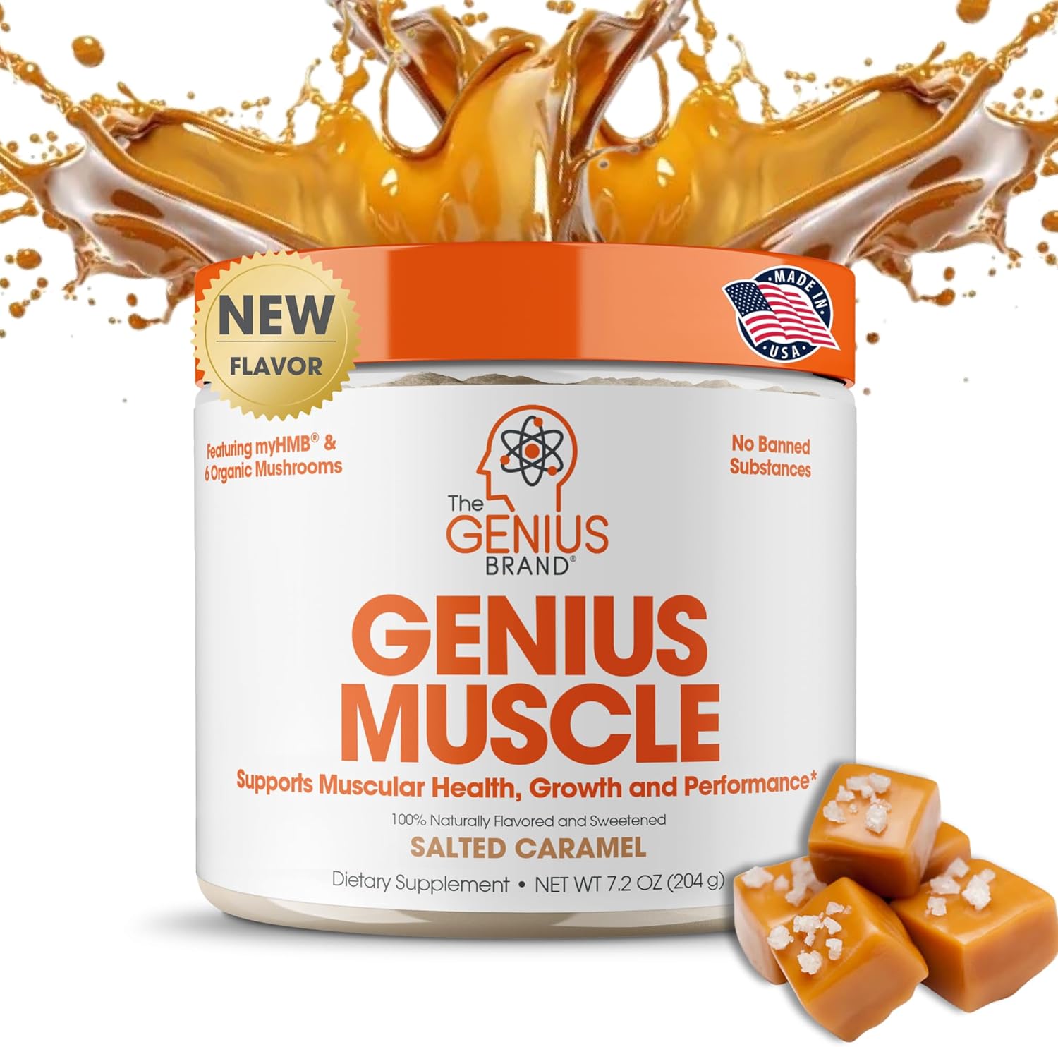 Amazon.com: Genius Muscle Builder & Mass Gainer Supplement, Salted ...
