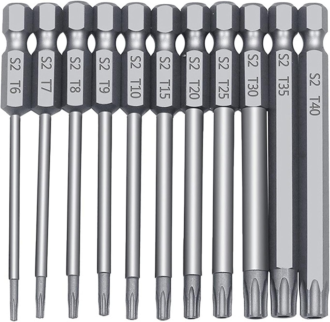 Amazon.co.jp: Torx Screwdriver Bit, Set of 11, Hollow Torx Head, 3.0 ...