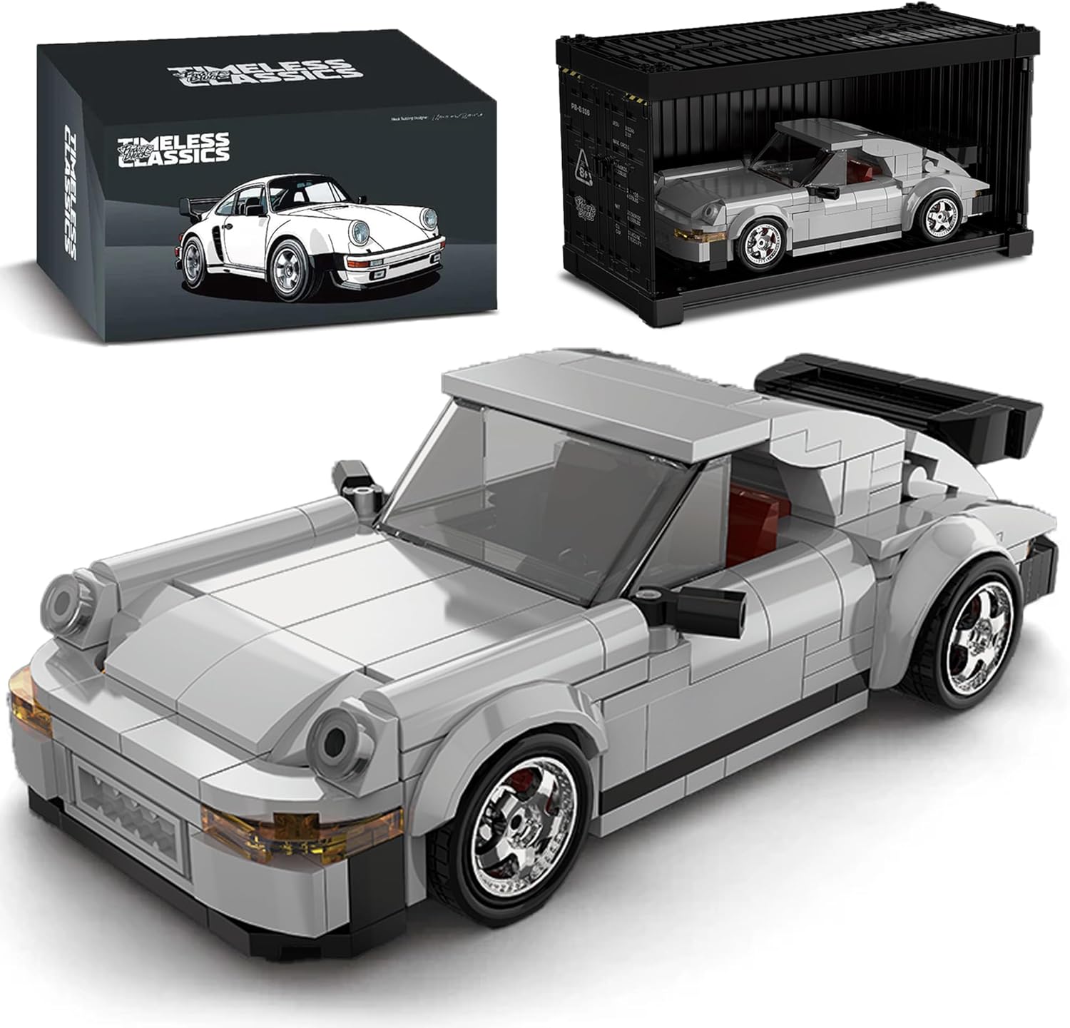 Amazon.com: dOMOb 911 Turbo Car Building Kit – 343 pcs Building Blocks ...