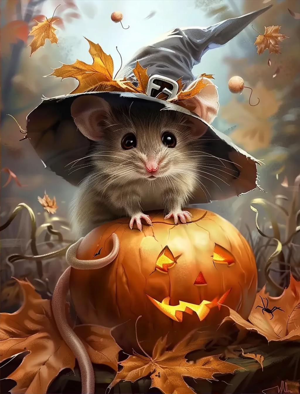 Amazon.com: Mouse Wizard Pumpkin 200 Pieces Puzzle for Adults ...