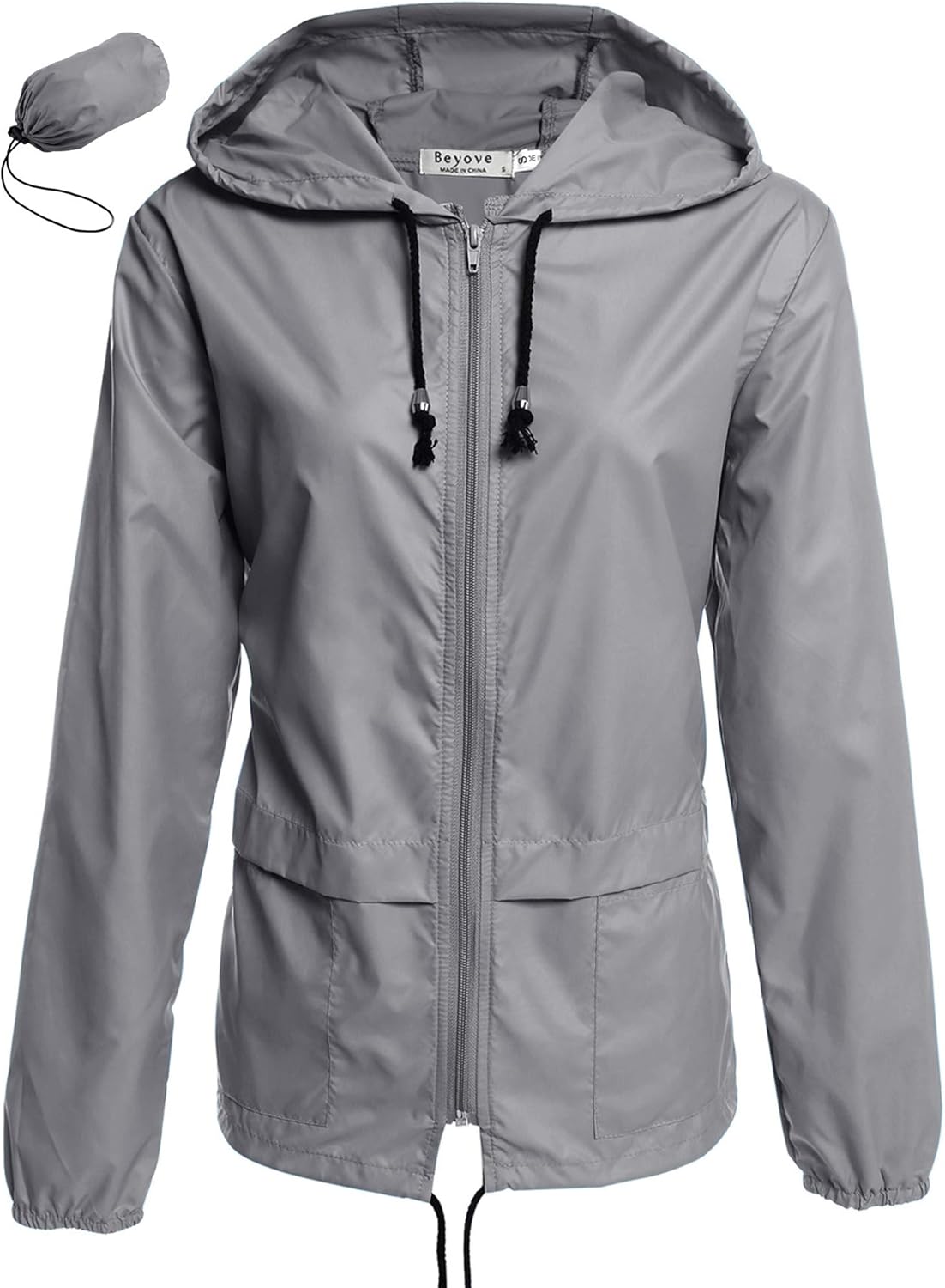 Amazon.com: Beyove Women's Lightweight Rain Jacket Active Outdoor ...