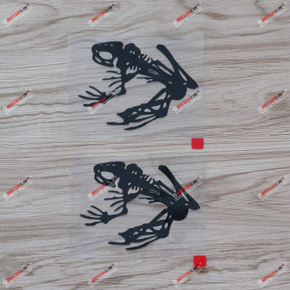 Amazon.com - 2X Black 4'' Devgru Team Frog Skeleton Decal Vinyl Sticker ...