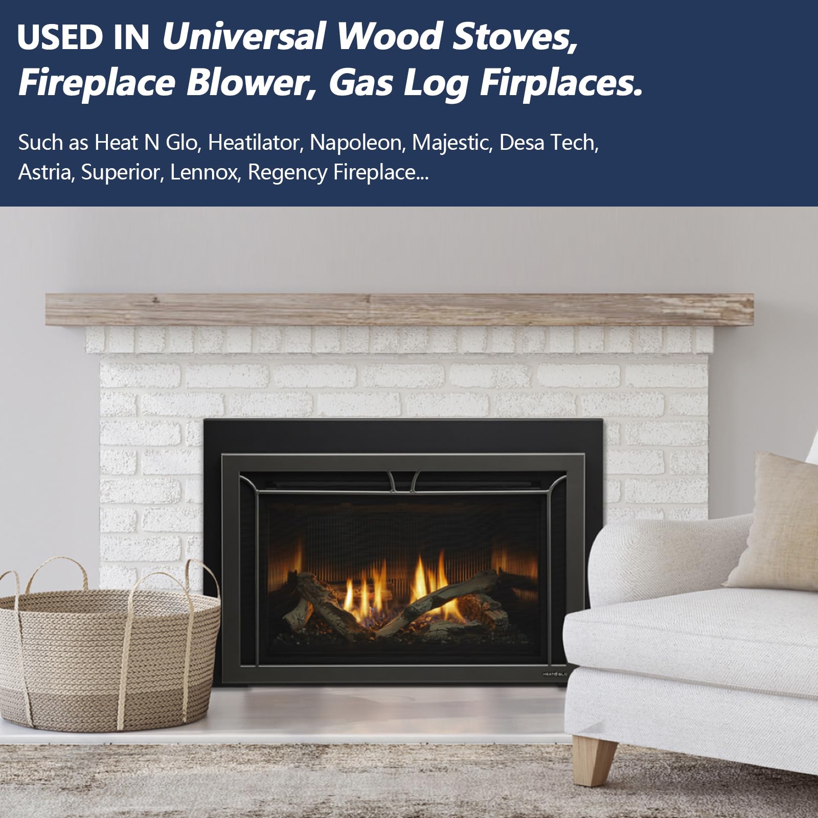Snapklik.com : Hiorucet Fireplace Thermostat & Rheostat Variable Speed ...