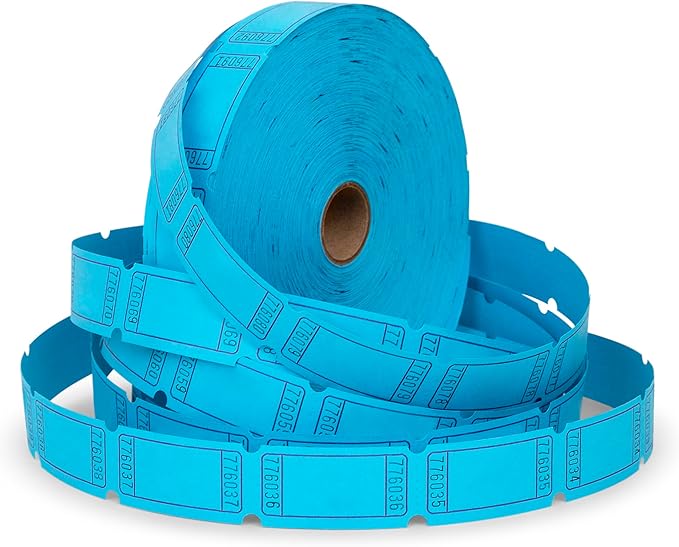 Amazon.com: HENRY DOTS Raffle Tickets - Blank Single Roll - Roll of ...