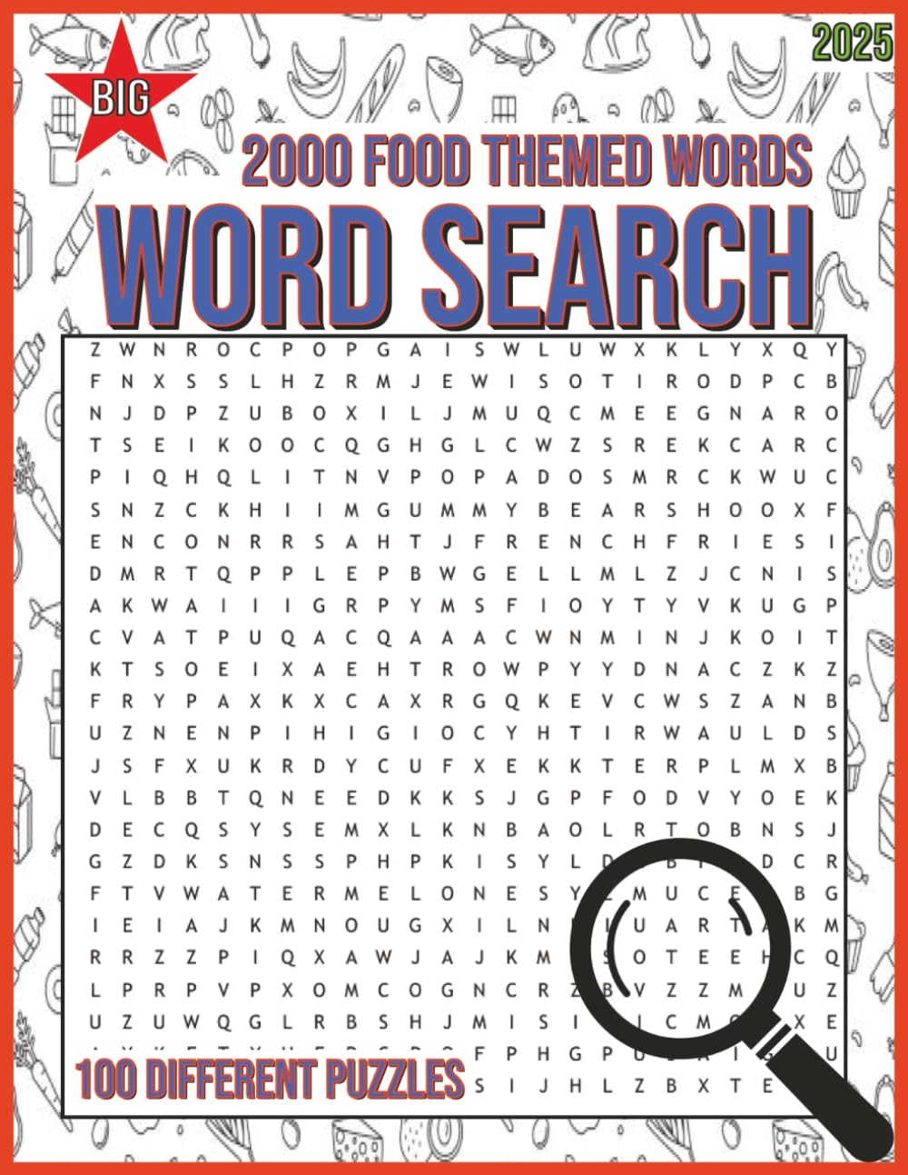 2000 Food Themed Words Word Search: Greatness, Striving for ...