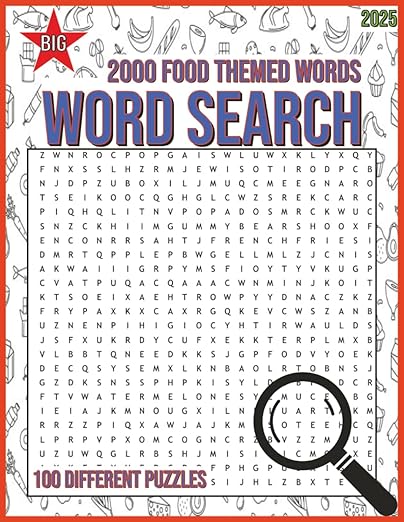 2000 Food Themed Words Word Search: Greatness, Striving for ...
