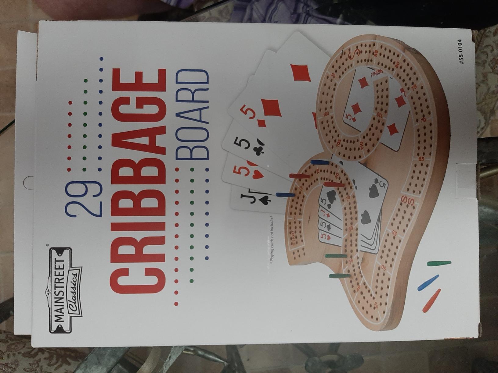 Mainstreet Classics Wooden "29" Cribbage Board Game Set : Mainstreet ...