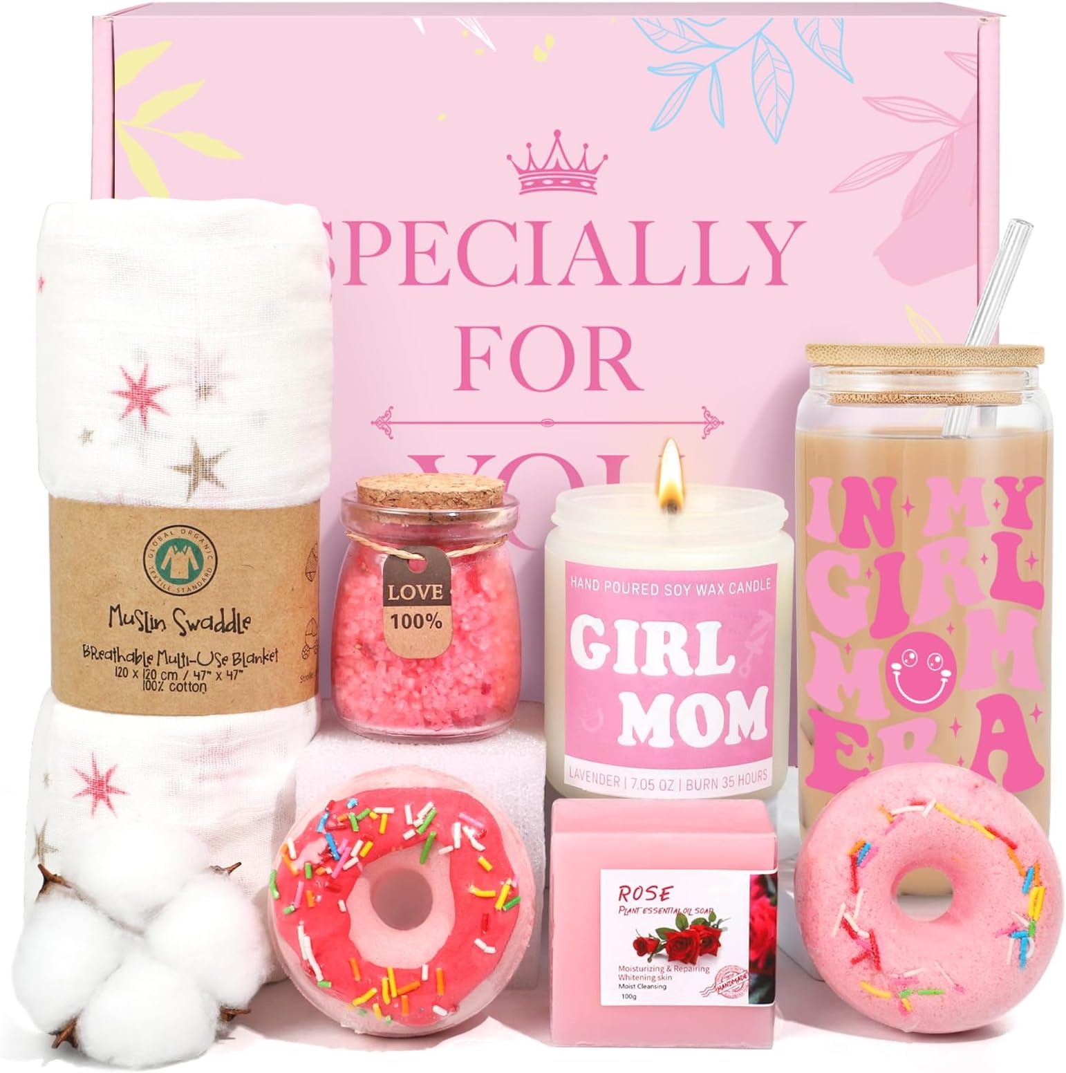Amazon.com : New Mom Gifts & Baby Girl Gift Basket, Baby Shower Gifts ...