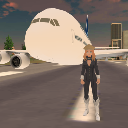 Airplane Pilot Flight Sim- Open City Flying Driving 3D Offline Games ...