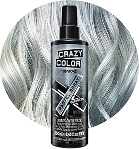 Crazy Color Graphite Temporary Pastel Hair Spray | Steel Grey Pigment ...